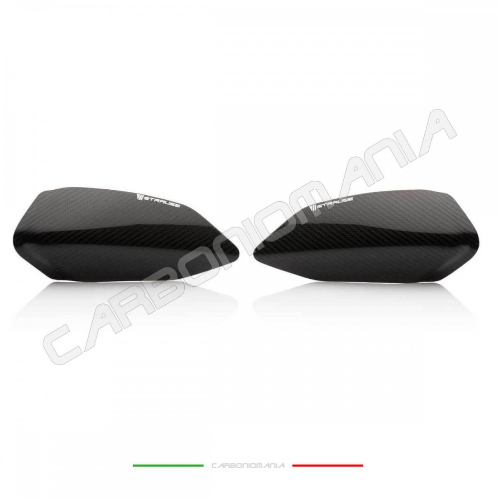 Glossy carbon tank side sliders Yamaha R6 2019 2020 (Strauss Line)
